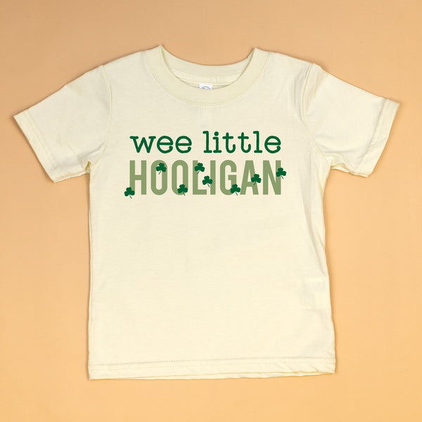 Wee Little Hooligan | Natural Tshirt - Cuddle Sleep Dream